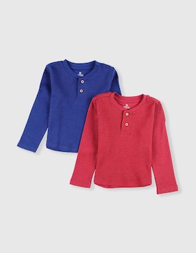 Set playera Honest manga larga para bebé niño